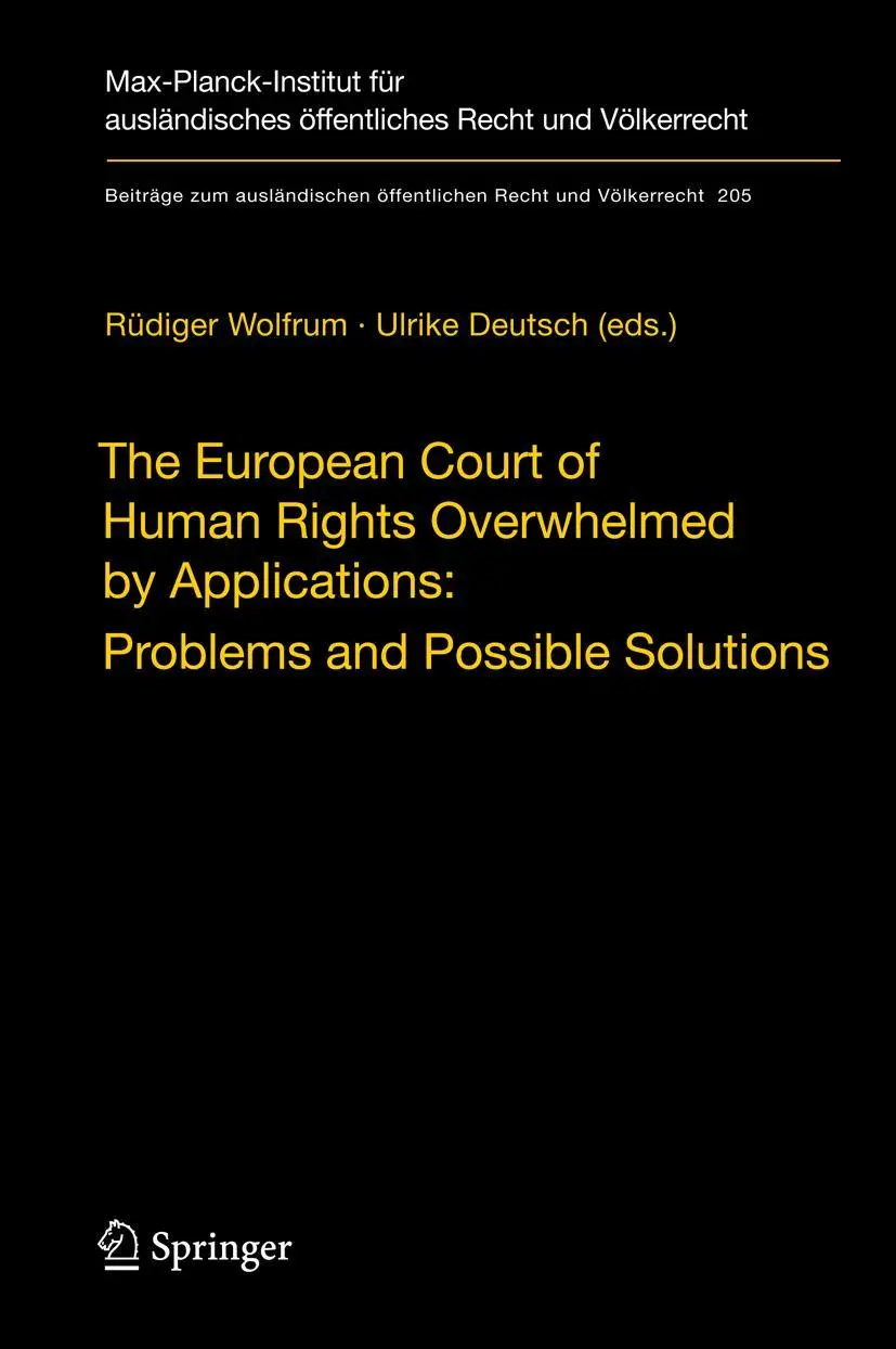 Rüdiger Wolfrum (u. a.) | The European Court of Human Rights ...